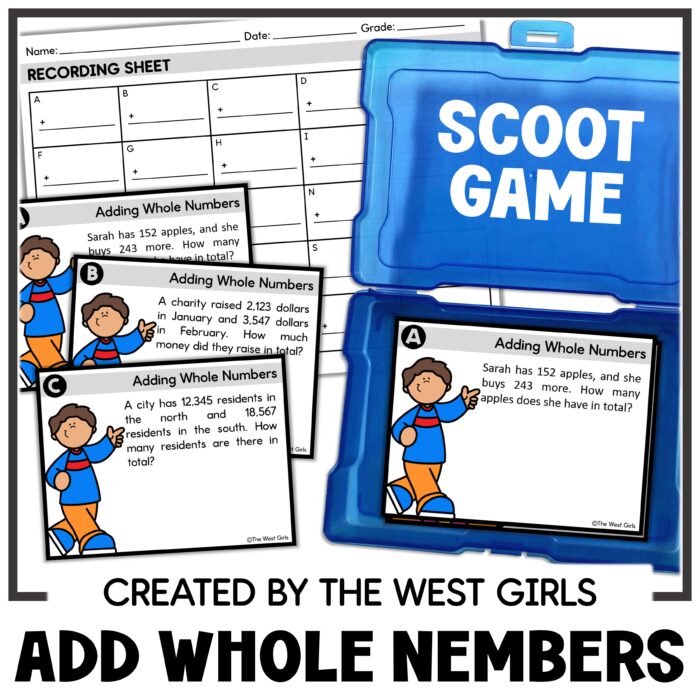 Adding Whole Numbers Addition Word Problems – thewestgirls.com