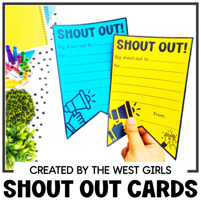 Staff Student Shout Out Cards Bulletin Boards Building Classroom ...