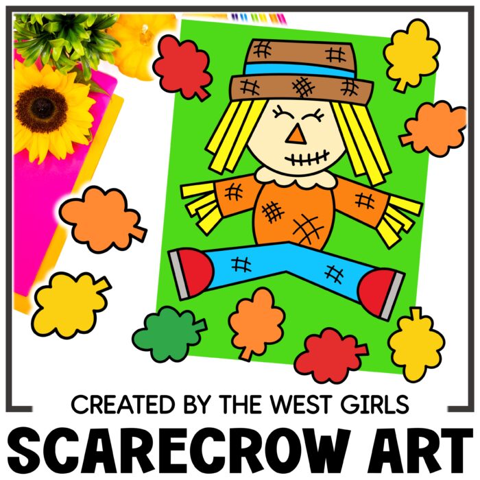 Build a Scarecrow Craft Template Fall Art Projects Kindergarten 3rd ...